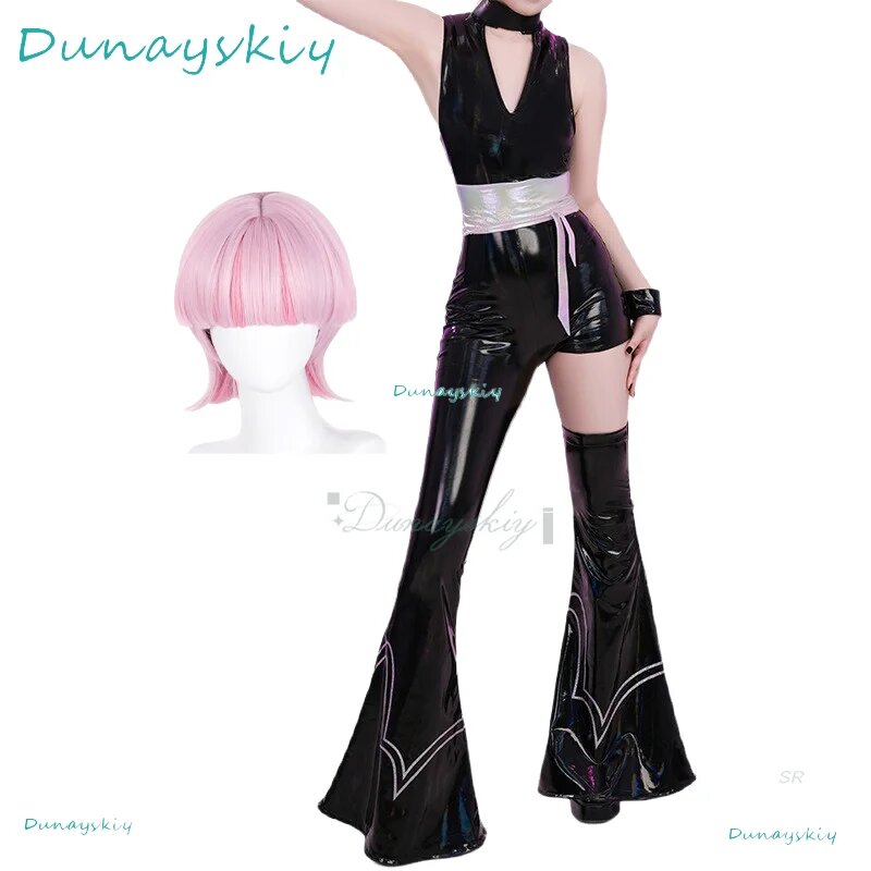 Косплей костюм Аниме трусики и чулки с подвязками Брат Ангел Черный, XL, C2W2