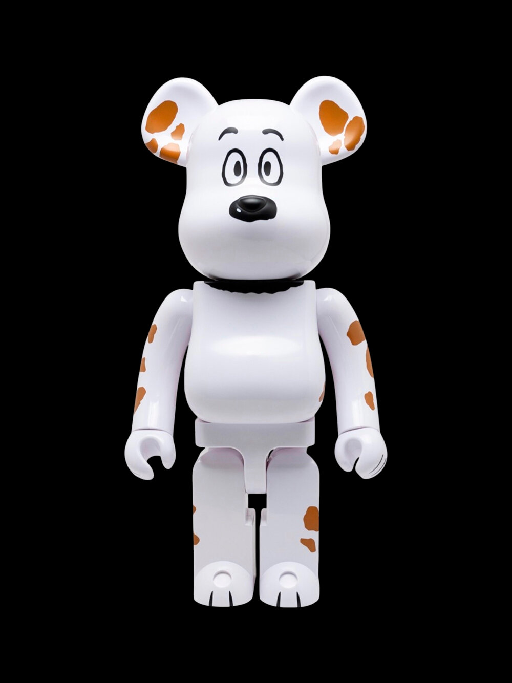 Коллекционная оригинальная фигура Bearbrick Peanuts Marbles 1000% / 70 см высота / ABS пластик / Medicom Toy / Белый
