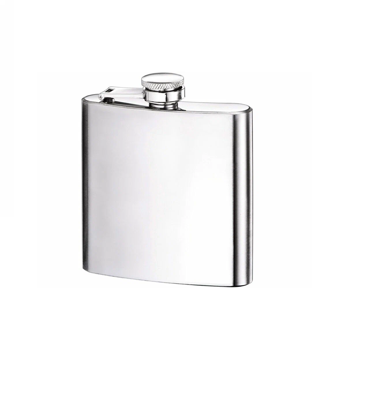 Фляга Oasis "Tennessee", прокручивающийся механизм, 175 мл, серебристый