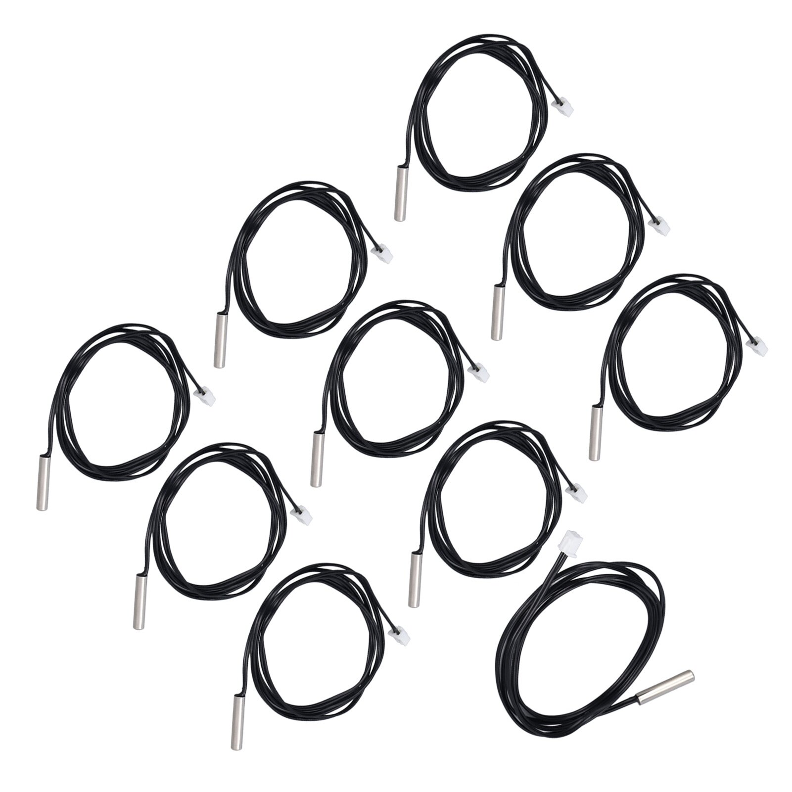 10 шт. термисторный датчик NTC, датчик температуры 5x25 мм с цилиндрической головкой для измерения 15K B3950