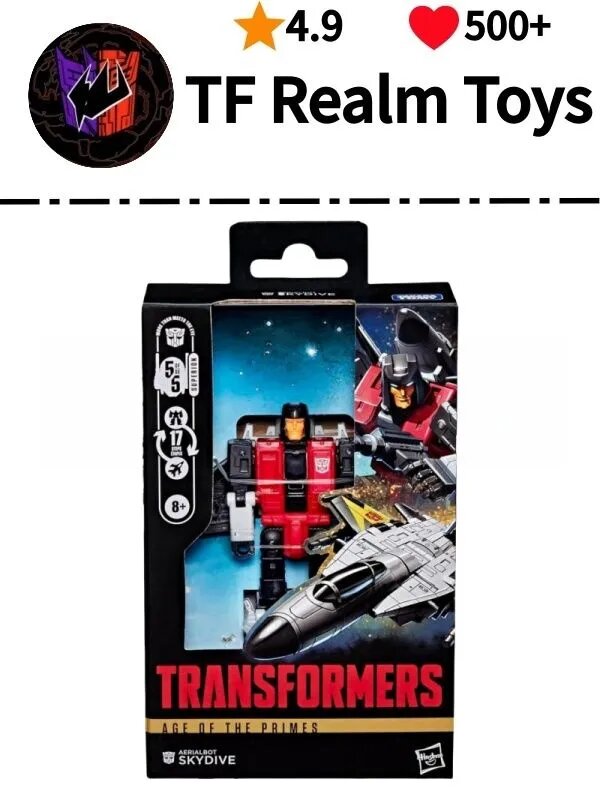 Трансформеры игрушки Hasbro Transformers: Age of the Primes Deluxe Class Aerialbot Skydive 14cm G1031
