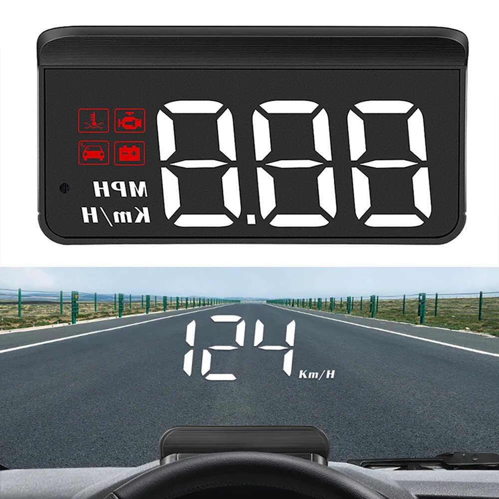 Автомобильный OBD2 HUD проекционный дисплей лобовое стекло проектор спидометр бортовой компьютер цифровые электронные автоаксессуары