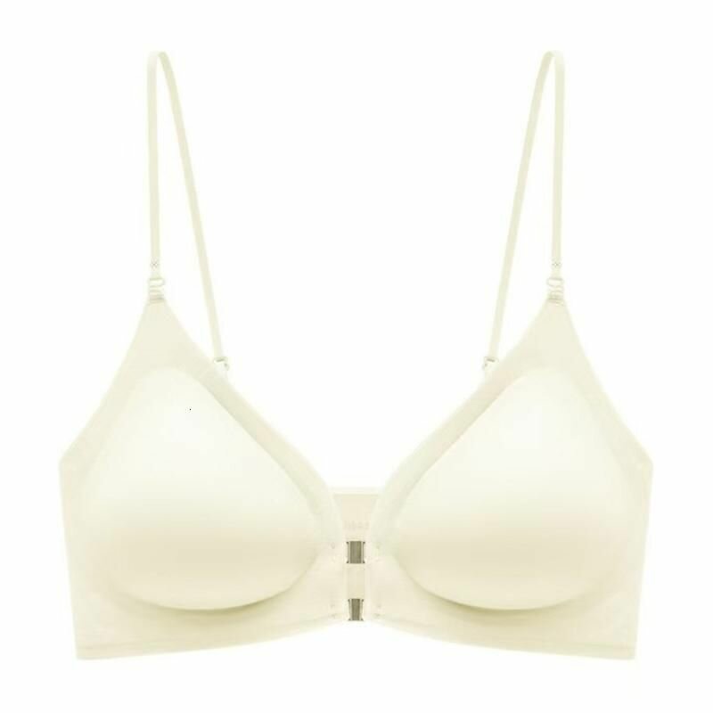 Глубокий V-лифчик с передней застежкой, Белое шампанское - XL