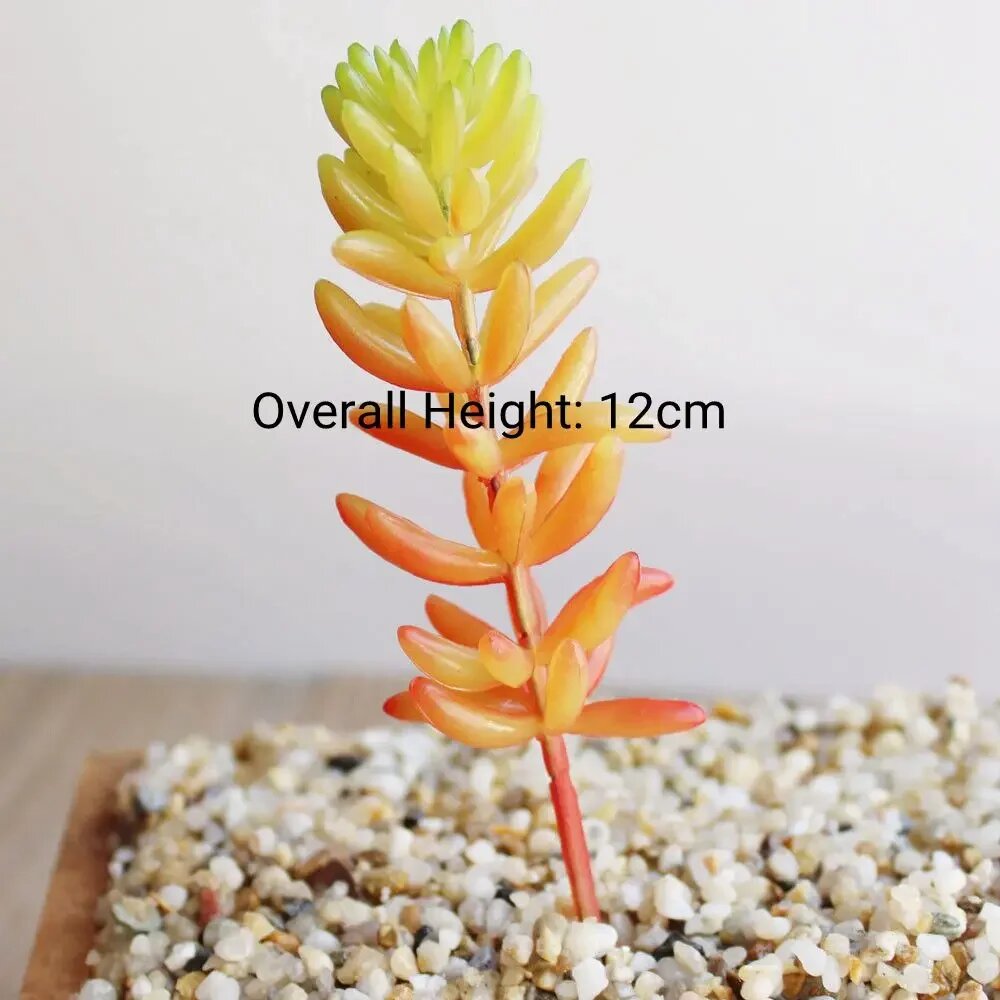 Искусственные красные суккуленты Wusmart bonsai