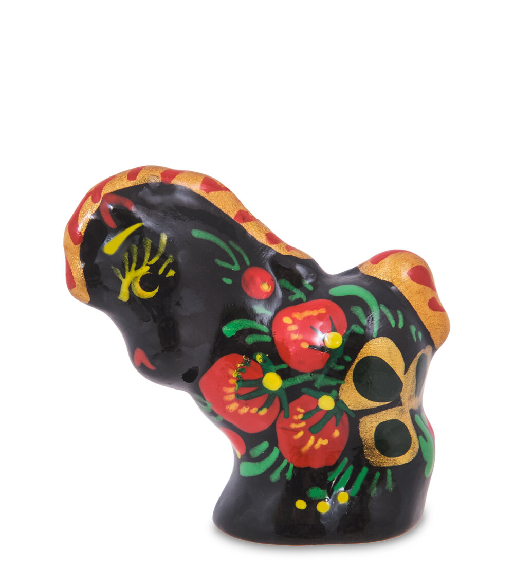 Фигурка Лошадка хохлома (Гжельский фарфор) ГЛ- 959 113-7013997