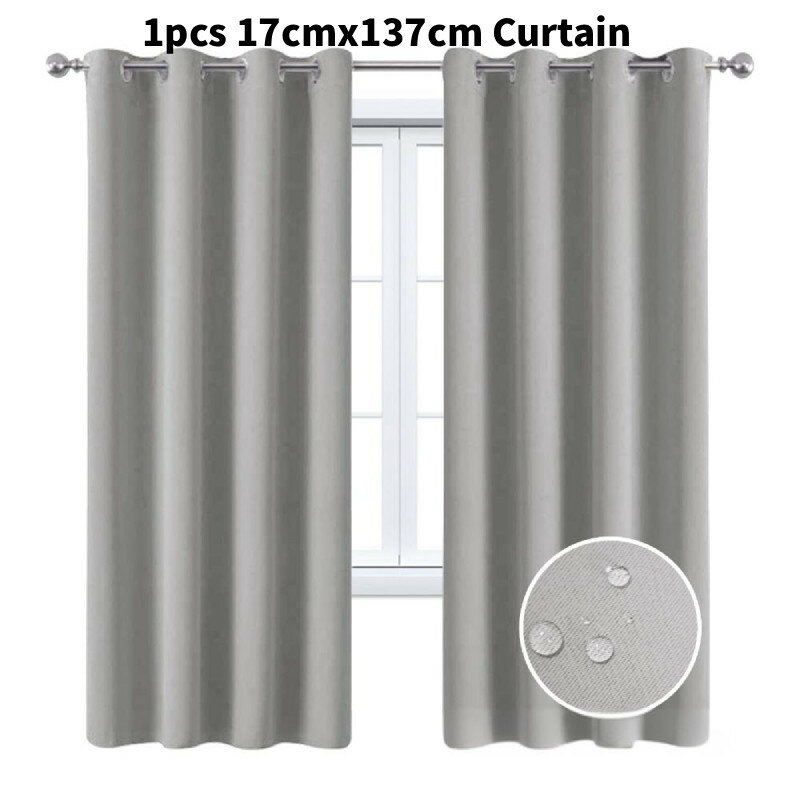 Ткань для штор водонепроницаемая затемняющая для террасы и дома с легкой установкой светло серый