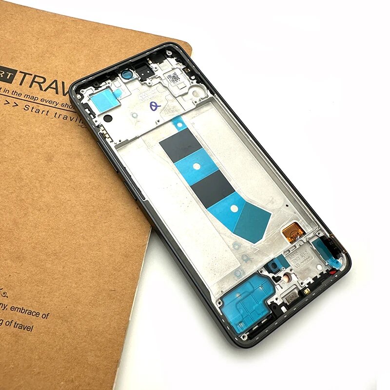 6,67 'для Redmi Note 13 4G ЖК-дисплей с цифровым преобразователем сенсорного экрана в сборе для Xiaomi Redmi Note 13 4G 23129RAA4G, 23124RA7EO дисплей OLED Black Frame