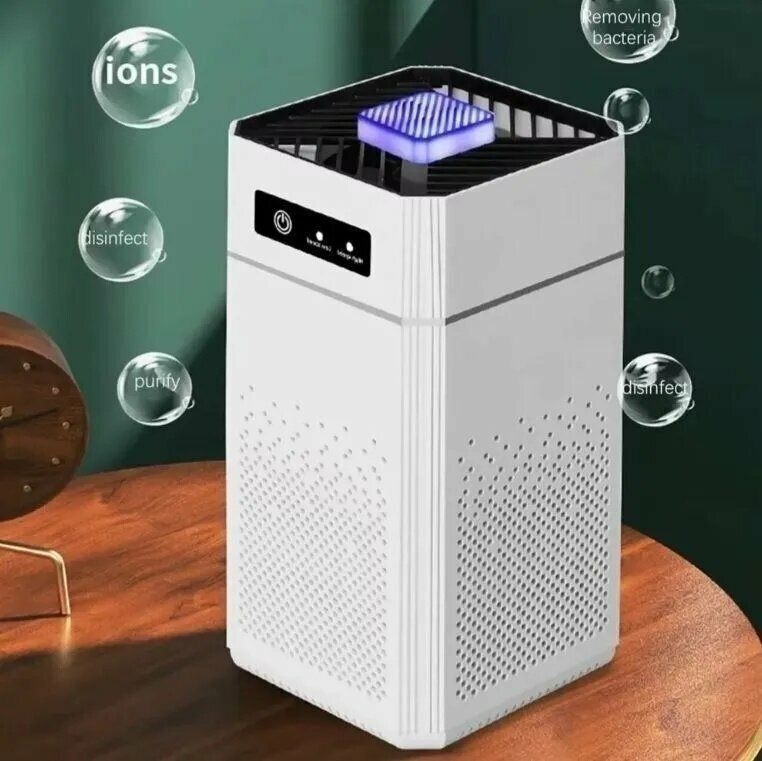 Очиститель воздуха с HEPA-фильтром и ионным генератором, для помещений до 120 м²
