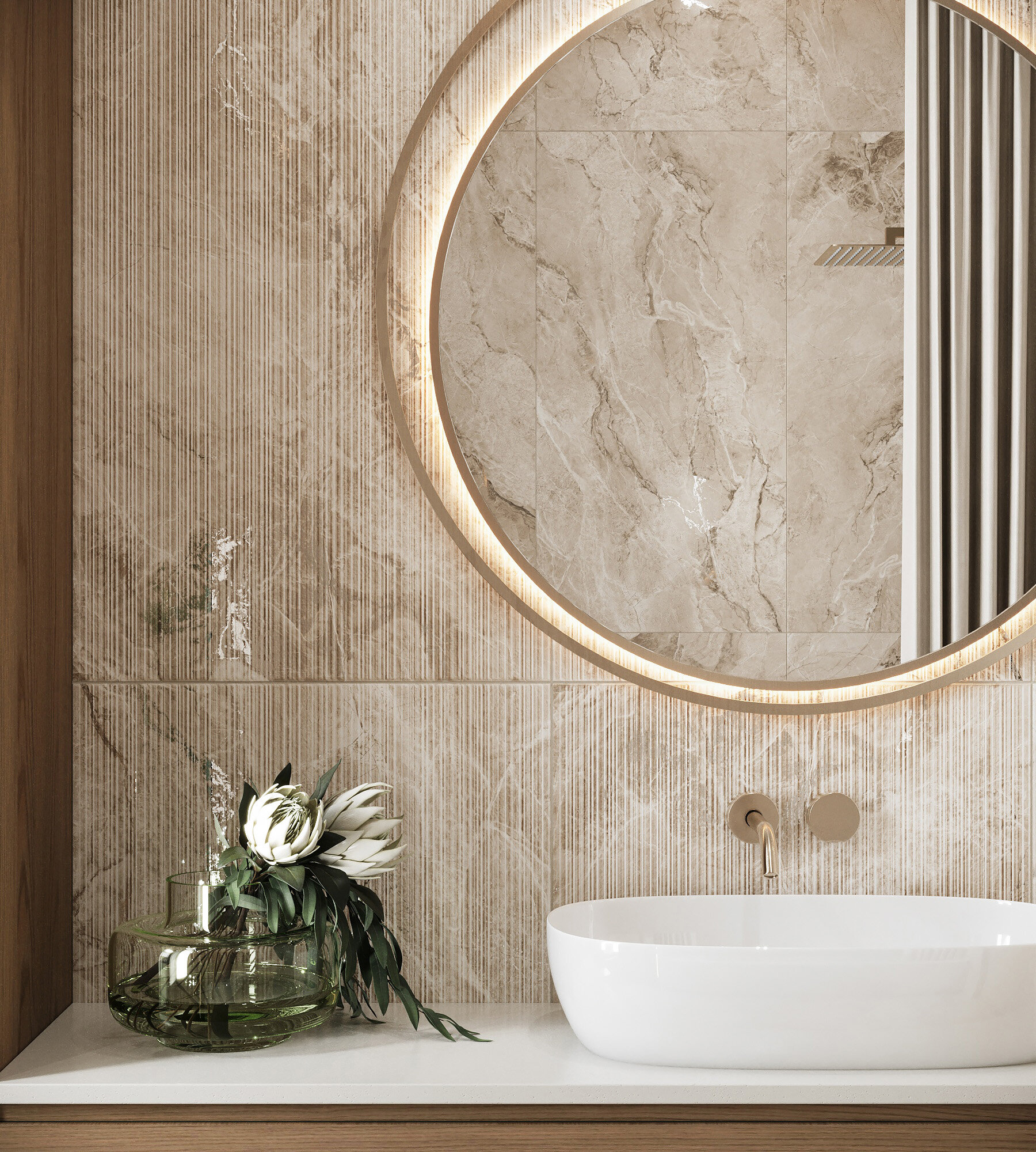 Керамогранит Arcadia Ceramica 1200 × 600 мм BOLIVIA SAND DECOR карвинг (цена за 1 плитку 0,72м2)