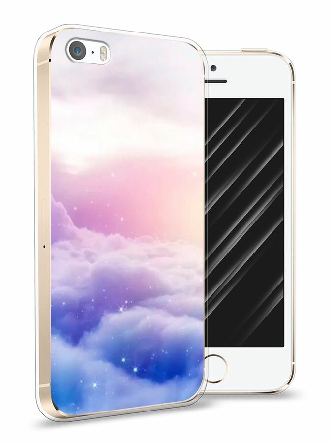 Чехол на Apple iPhone 5/5S/SE / Айфон 5/5S/SE с принтом "Небеса"