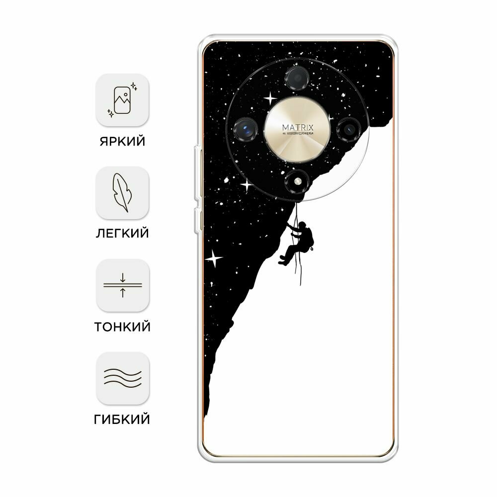 Чехол на Honor X9b / Хонор X9B с принтом "Космический альпинист" — фото 1