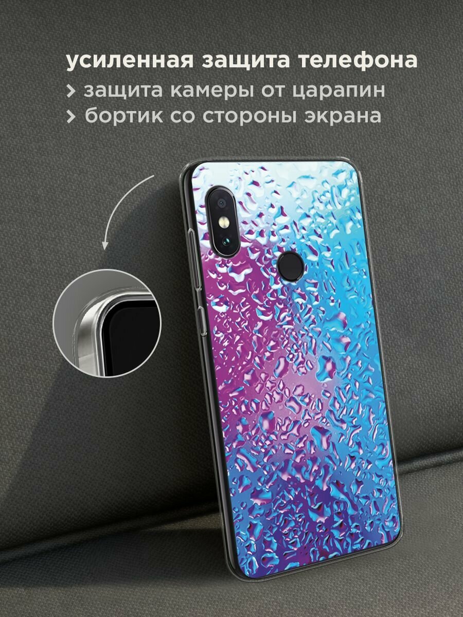 Чехол на Xiaomi Redmi Note 5/Note 5 Pro / Сяоми Редми Нот 5/Нот 5 Про с принтом "Капли на стекле" — фото 1