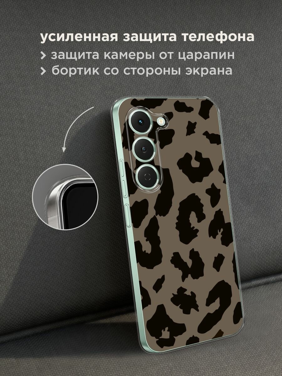 Чехол на Tecno Spark 40 Pro / Текно Спарк 40 Про с принтом "Леопардовые пятна паттерн 1" — фото 1
