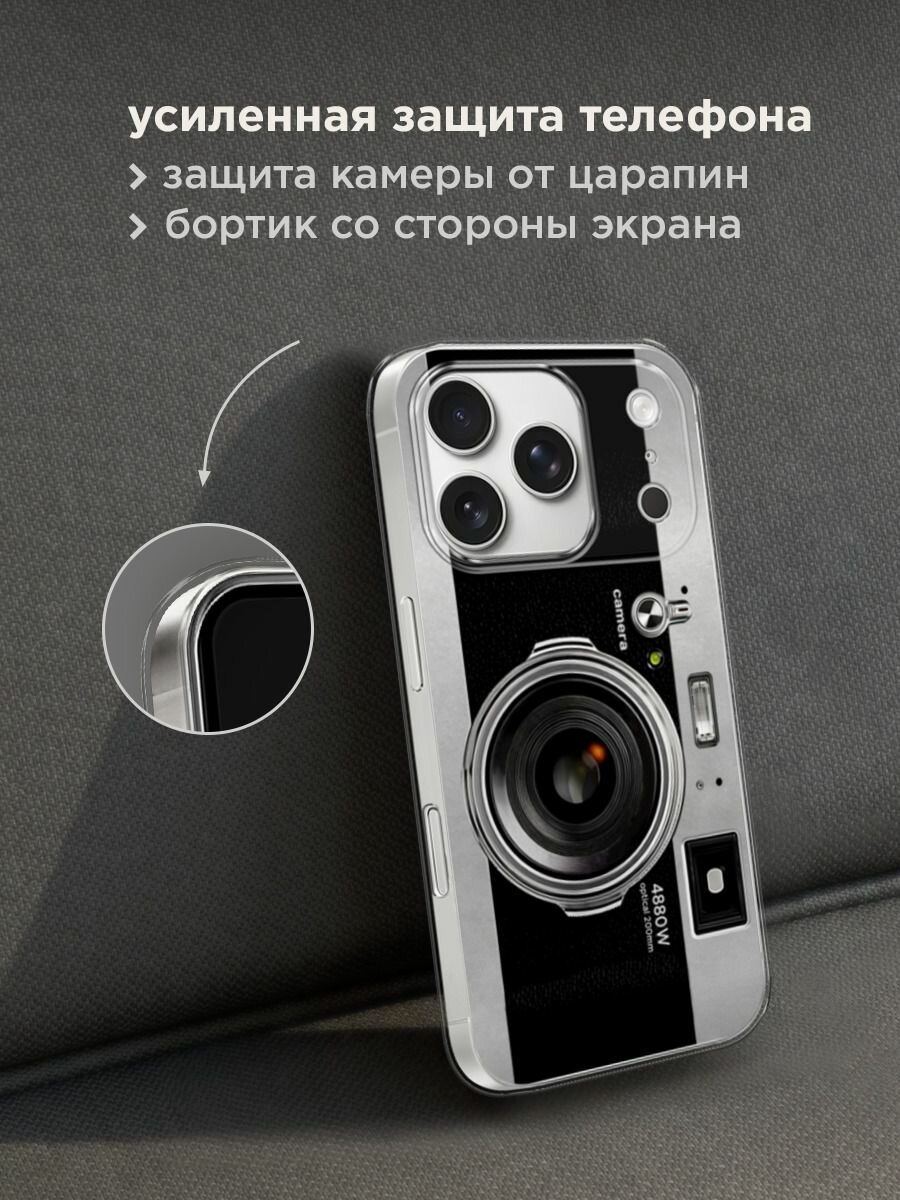 Чехол на Apple iPhone 17 Pro / Айфон 17 Про с принтом "Ретро камера" — фото 1