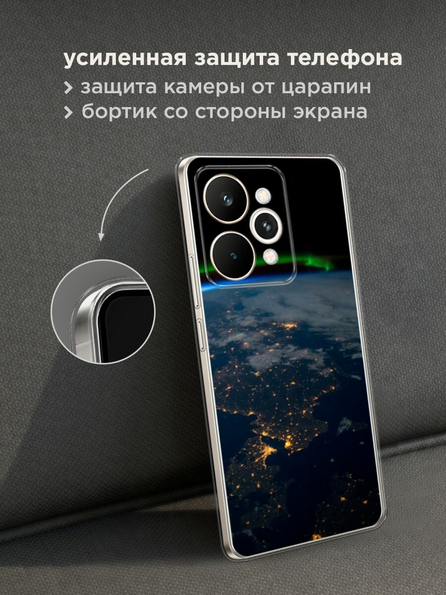 Чехол на Realme 15 Pro / Реалми 15 Про с принтом "Земля из космоса" — фото 1