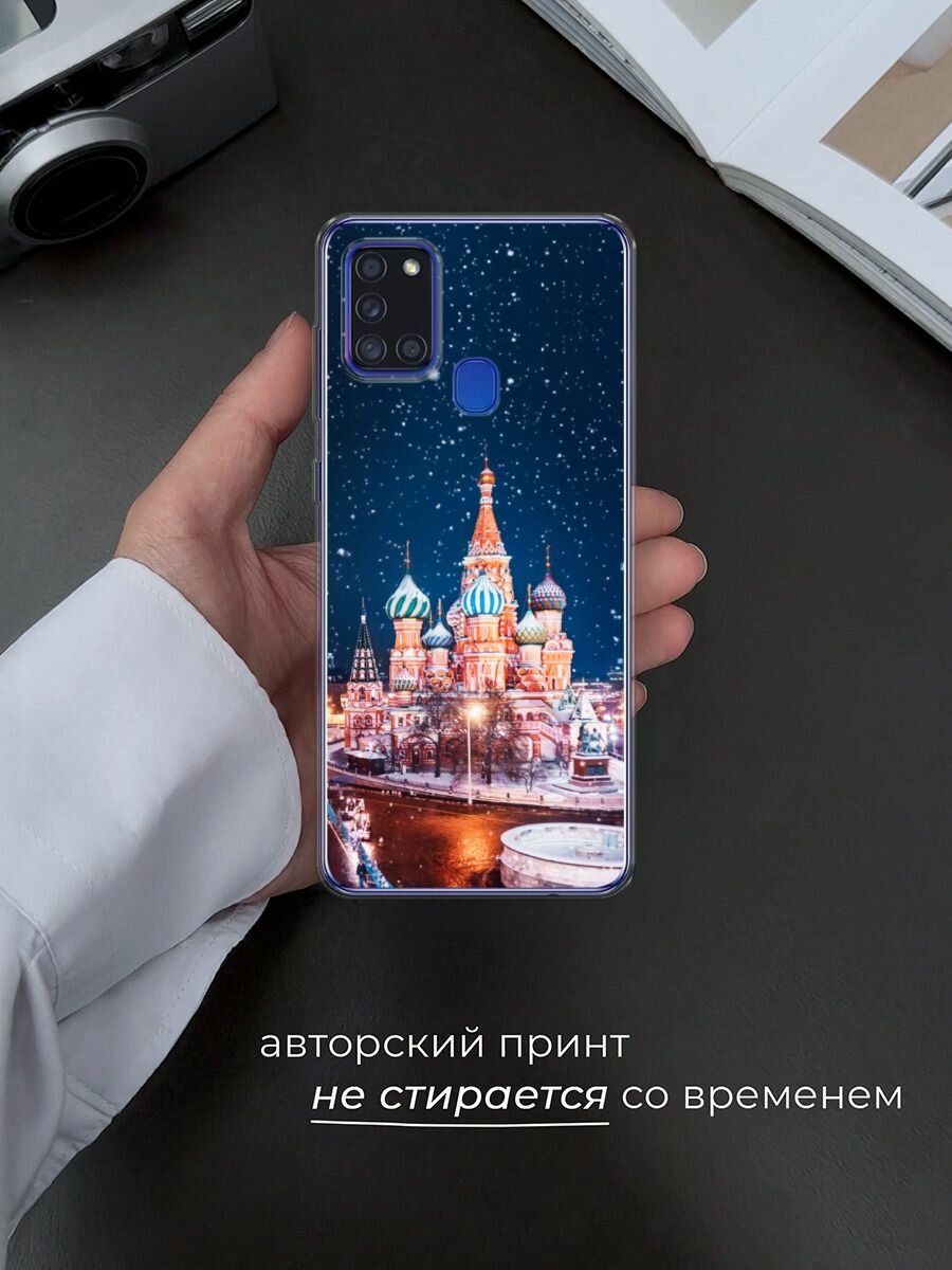 Чехол на Samsung Galaxy A21s / Самсунг Галакси A21s с принтом "Москва 1" — фото 1