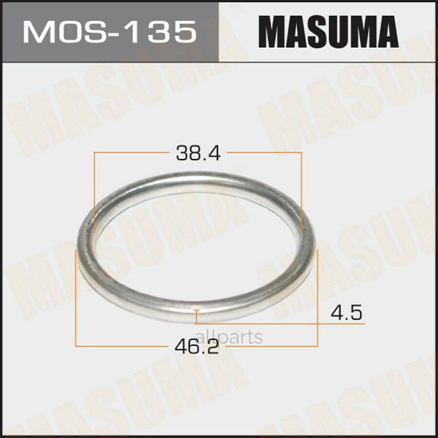 MASUMA MOS-135 Кольцо глушителя металлическое 38.5 x 47 x 4
