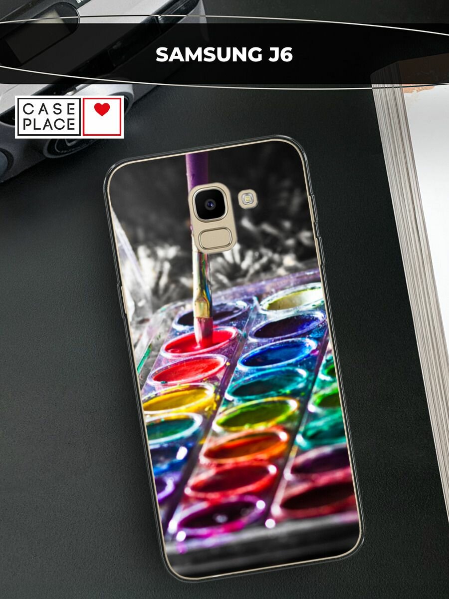 Чехол на Samsung Galaxy J6 2018 / Самсунг Галакси Джей 6 2018 с принтом "Палитра красок"