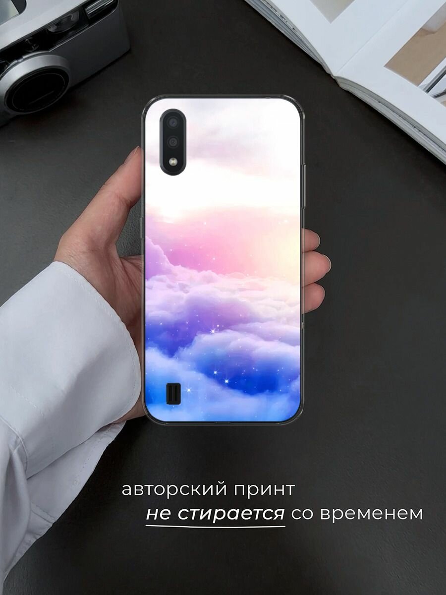 Чехол на Samsung Galaxy A01 / Самсунг Гэлакси А01 с принтом "Небеса" — фото 1