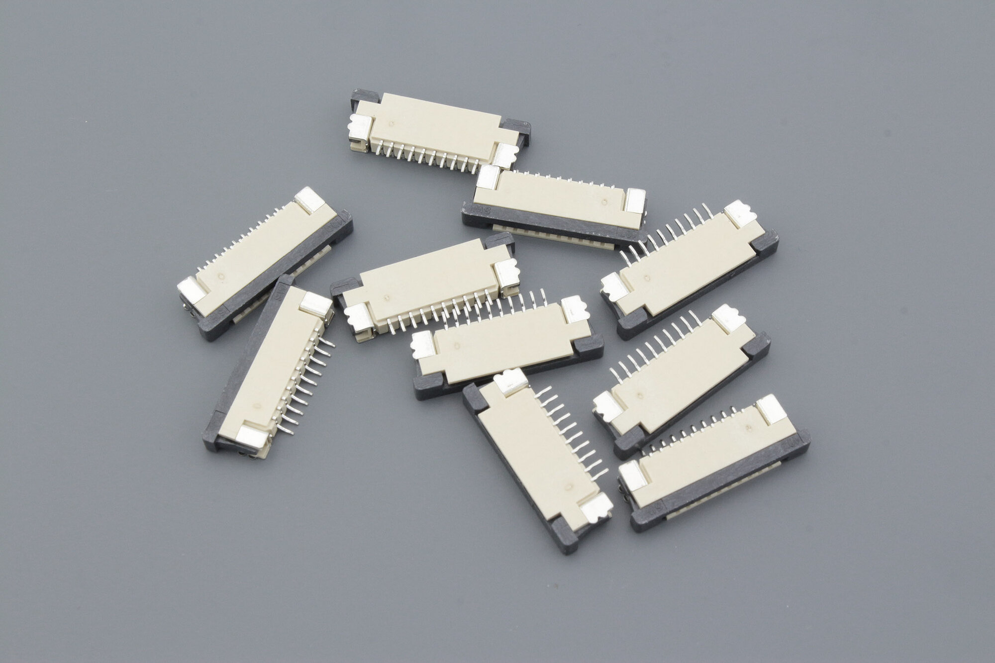 Разъем FPC Half Coverage Top Contact 1.0K-BS-10PWB 10 pin высота 2мм шаг 1мм 10 шт