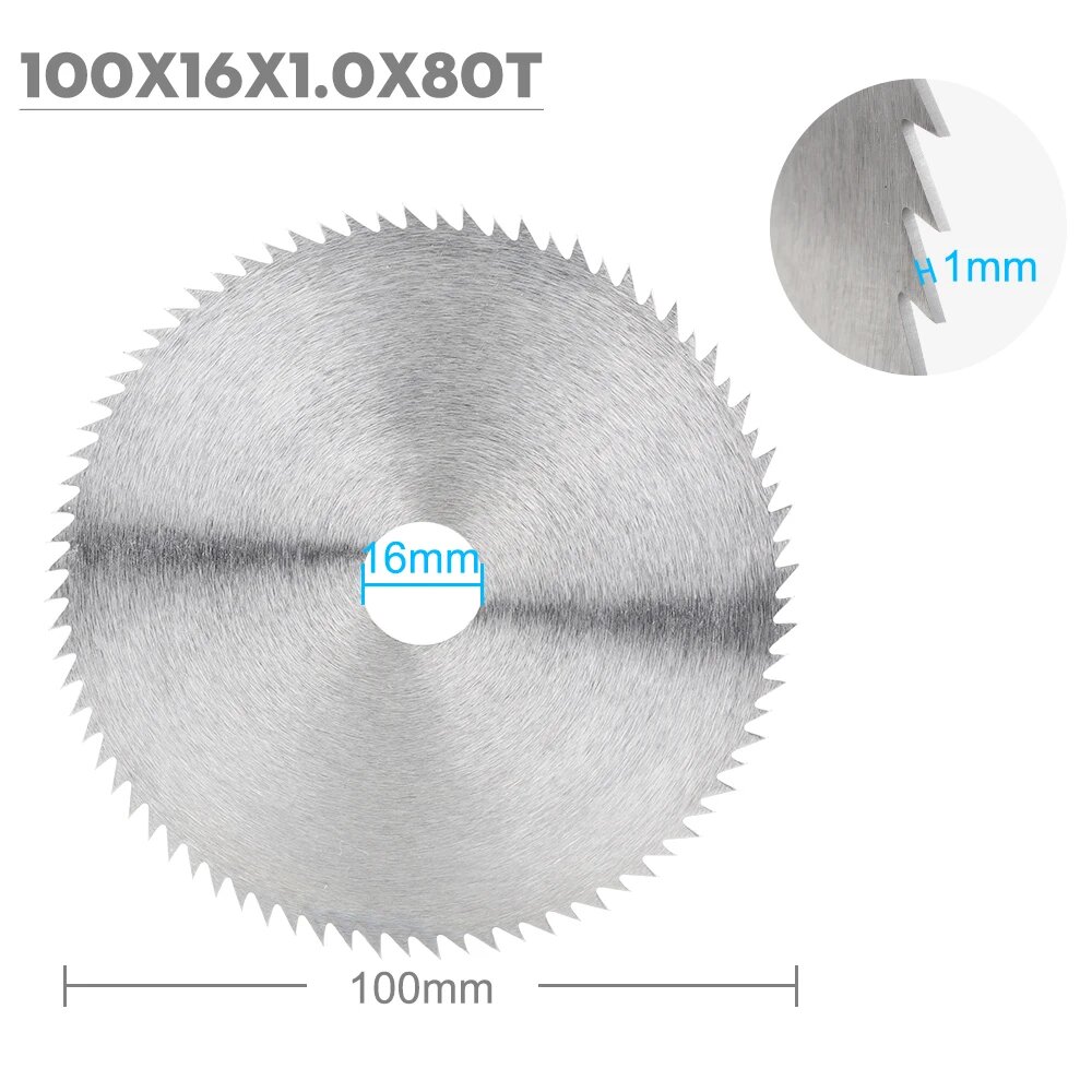 Дисковое полотно XCAN из марганцевой стали 100/110/125/150/180 мм 100x16x1.0x80T