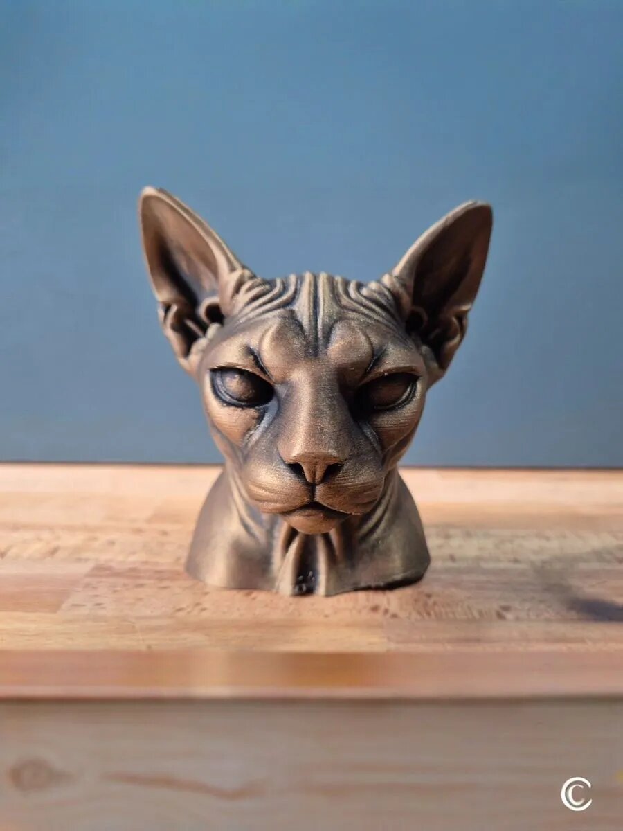 Статуэтка Кошка Сфинкс (10см, бежевый) Милый друг