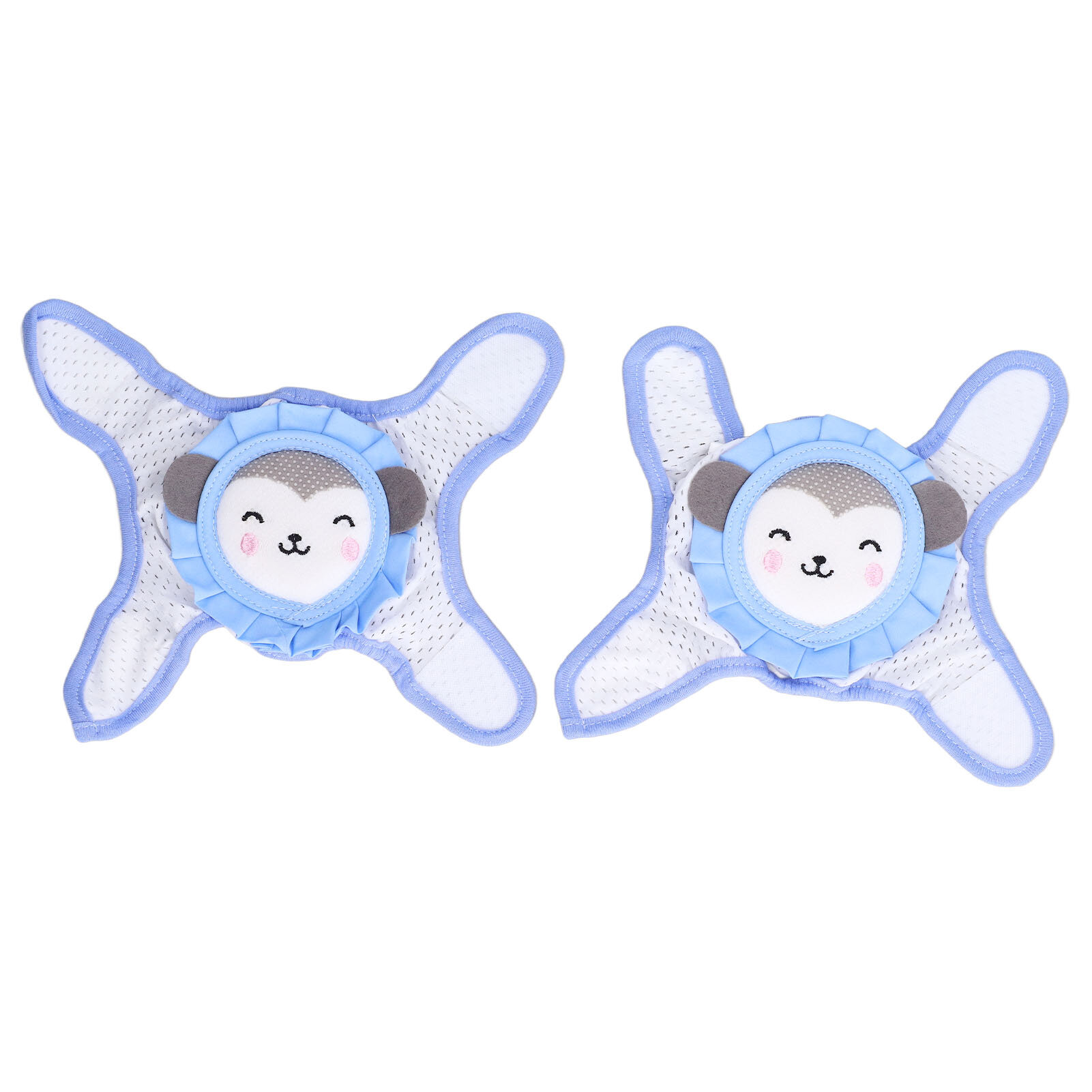 2 шт, регулируемые наколенники с героями мультфильмов, вентилируемые детские наколенники для ползания, детские милые подвижные нескользящие протекторы