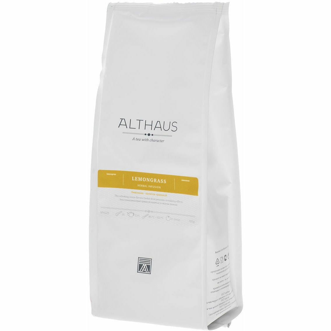 Чай Althaus Lemongrass Лимонник, травяной, листовой, 100 г