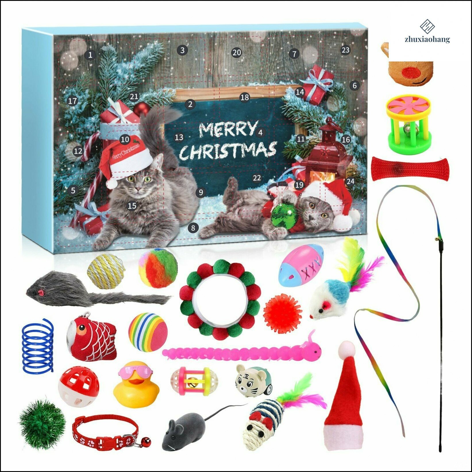 Эксклюзивный адвенткалендарь с игрушками для вашей кошки