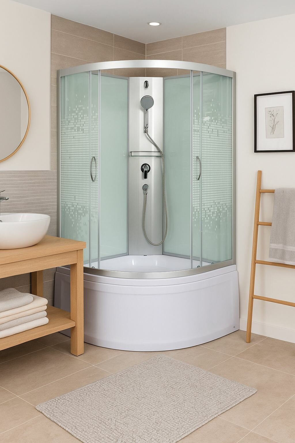 Душевая кабина Мономах 100x100 XL Б/К 100/44 С МЗ