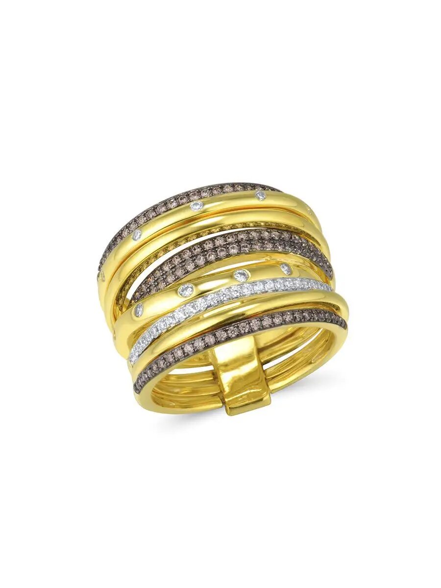 Кольцо дорожка, серебро, 925 проба, золочение