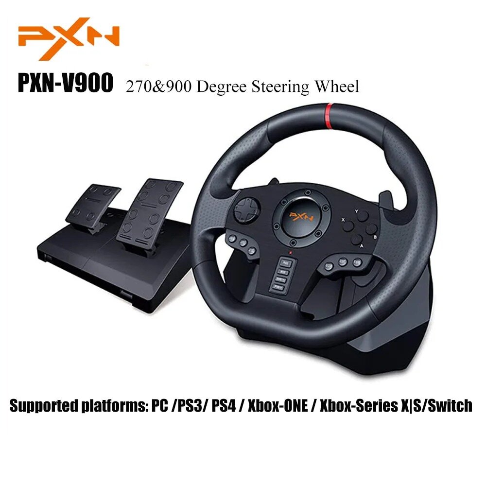PXN V900 Игровой Джойстик, Совместимый С Гоночным Колесом Для ПК / PS3 / PS4 / Xbox One / Switch / Android