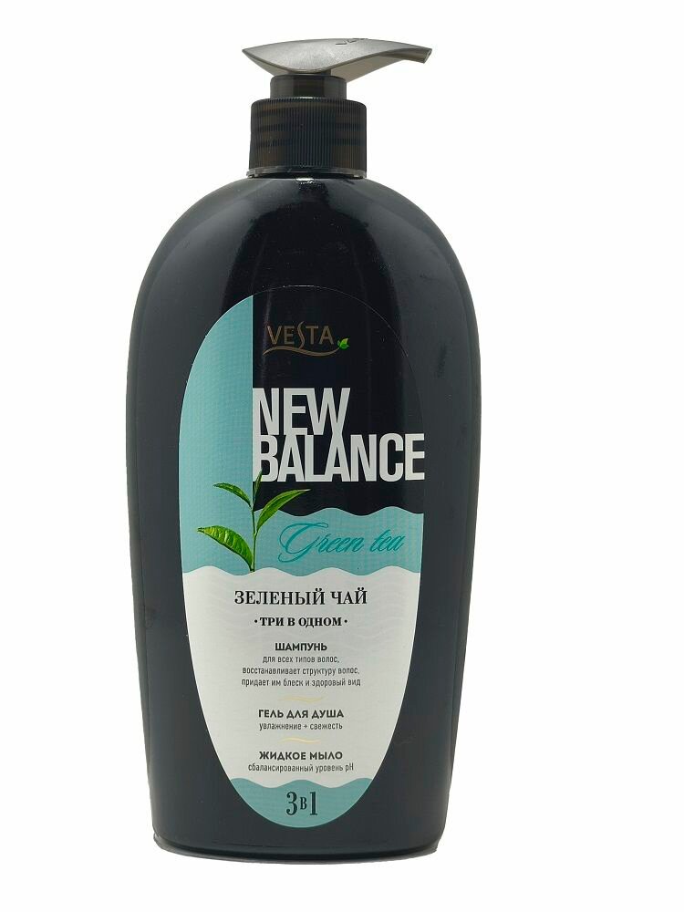 Vesta шампунь для волос Зеленый чай, 500 мл