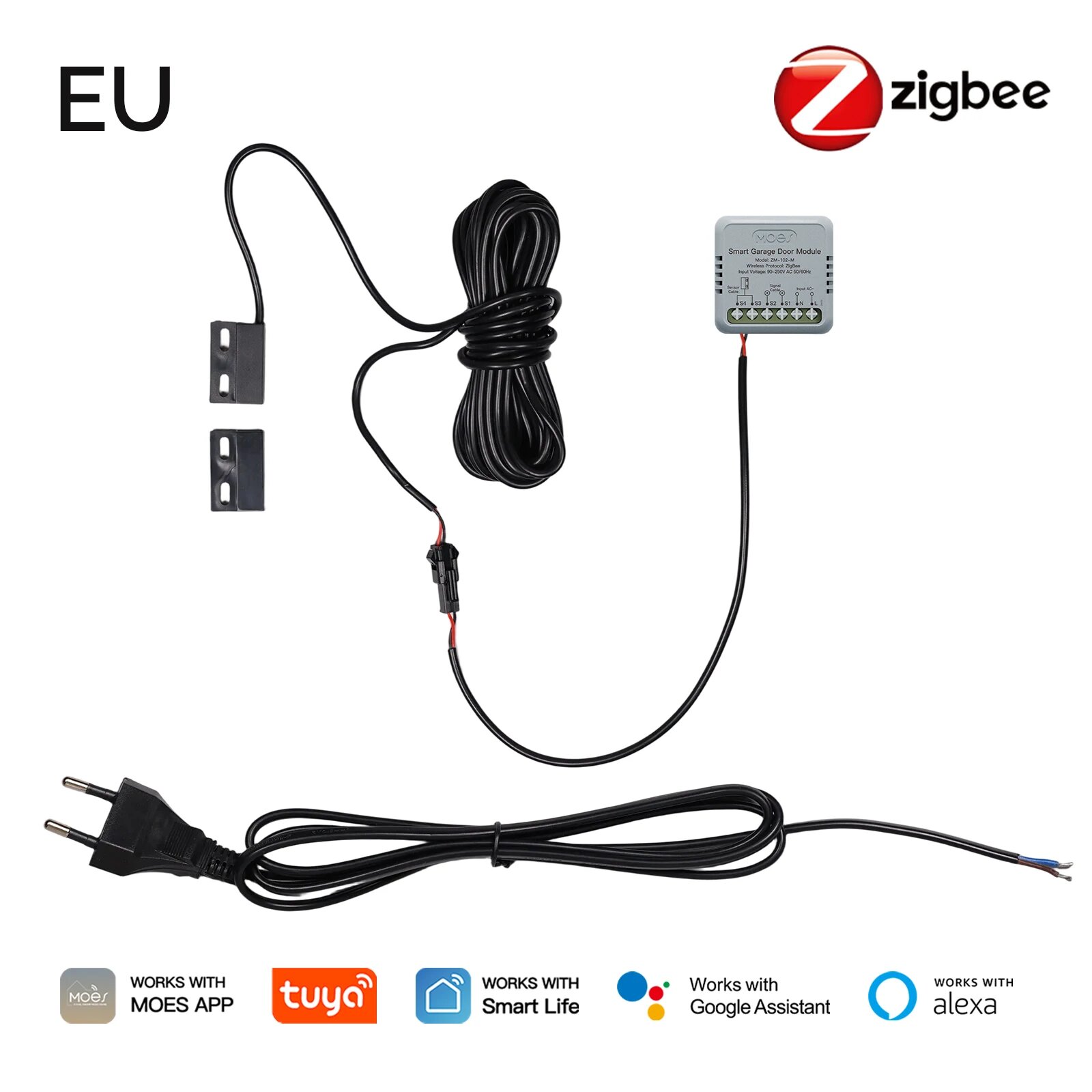 MOES Zigbee Контроллер для ворот EU Plug