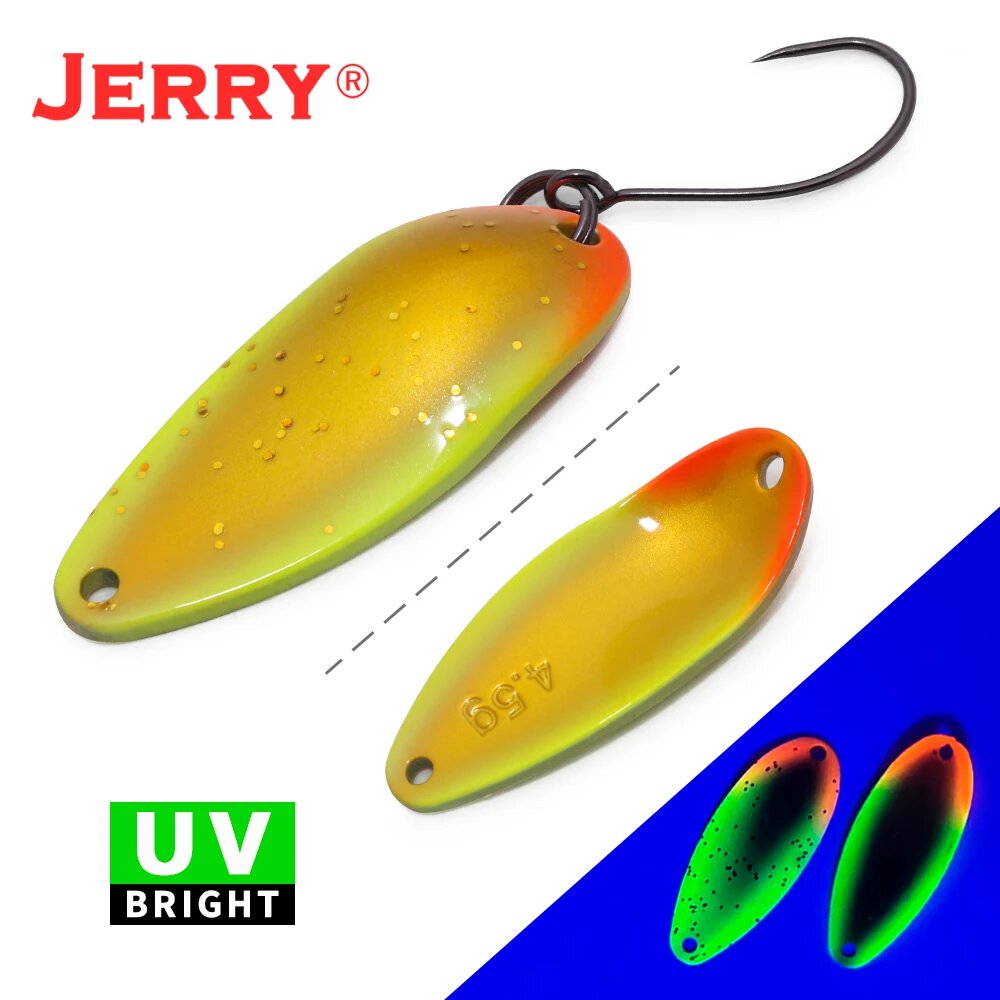 Рыболовные микро-ложки Jerry Serpent, 2,5 г, 3,7 г, 4,5 г, латунный Воблер для озерной форели, окуня, металлические приманки, шары