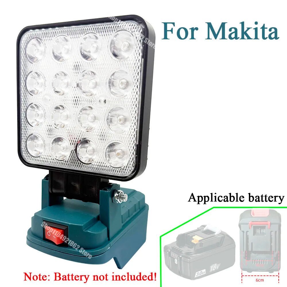 Фонарик для электроинструмента CHUJIN 16 светодиодов 18/20 В For Makita