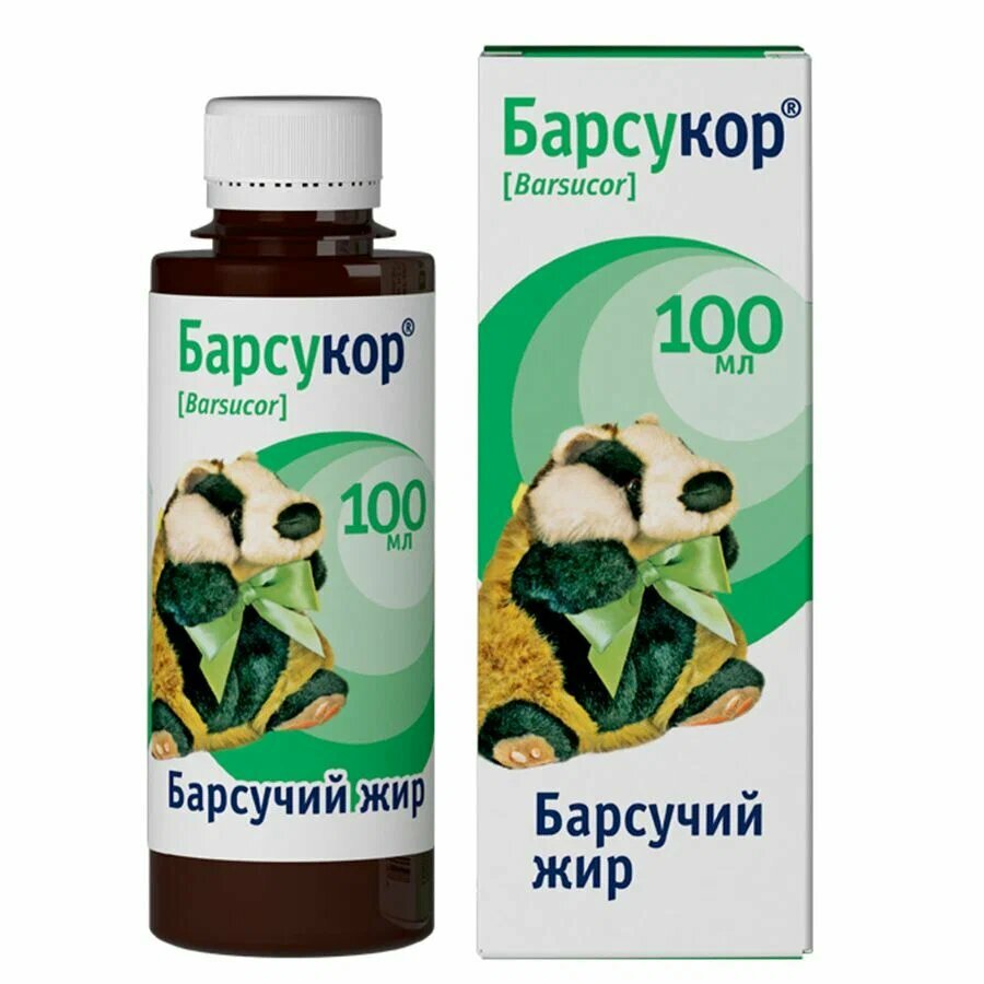 Барсукор Барсучий жир, для взрослых и детей от 14 лет, 100 мл