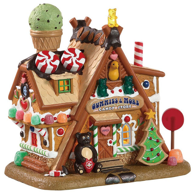 Магазинчик Сладкое Королевство, 19 см, подсветка, батарейки, Lemax, 85436-lemax