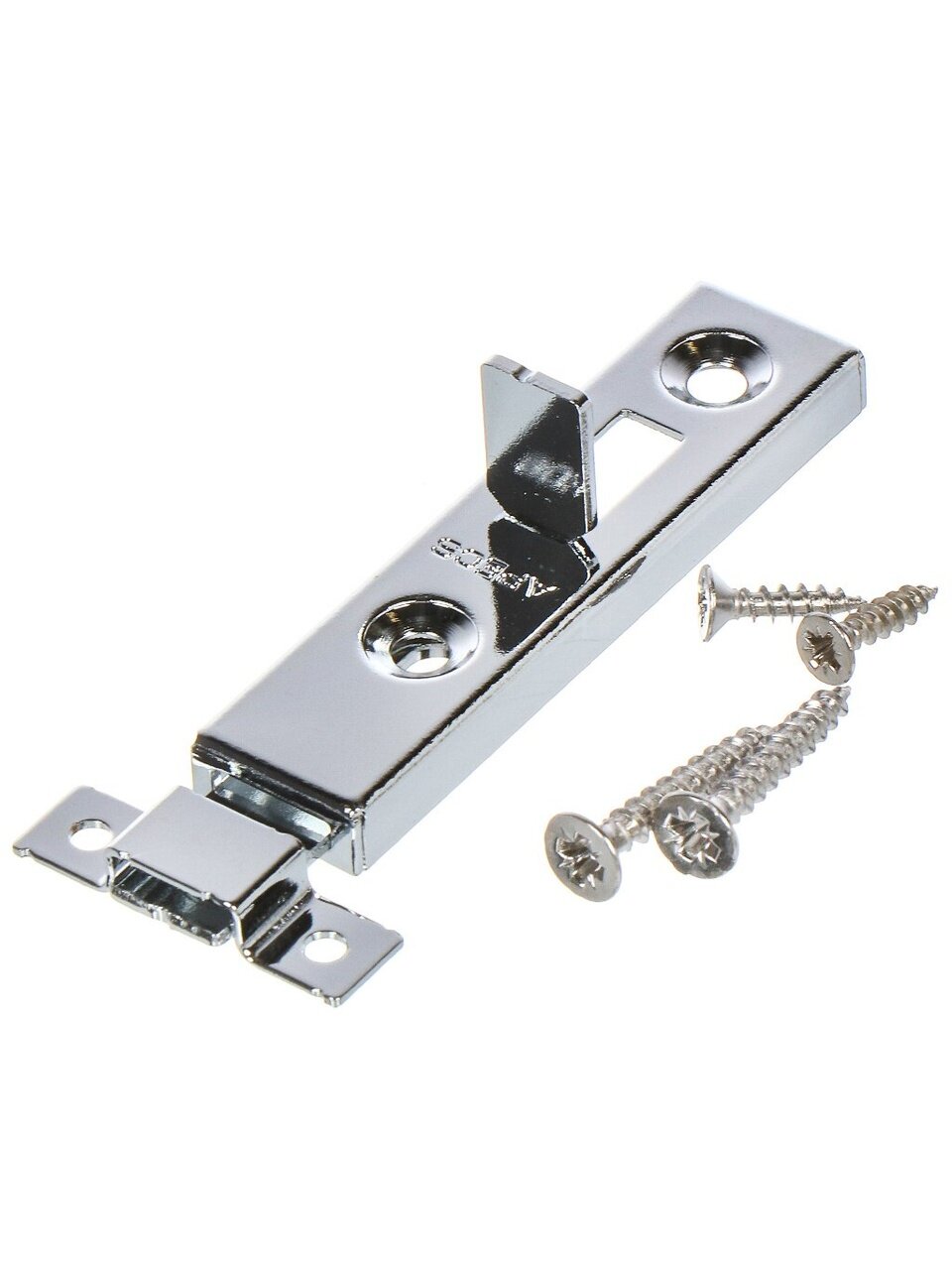 Шпингалет накладной, плоский ригель, Apecs, 60 мм, DB-03-60-CR, 00011527, хром