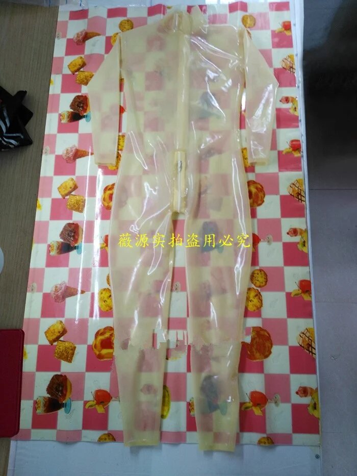 Мужские резиновые Боди с застежкой-молнией сзади XL, серебристый