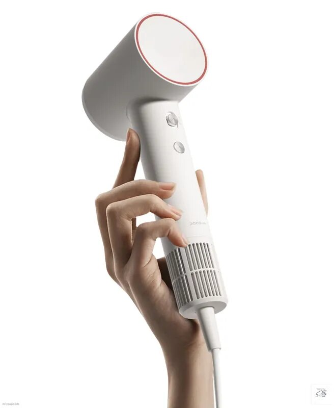 DOCO lab Фен для волос High Speed Hair Dryer SE 110 000 об/мин 60m/s NTC(CM001) 1600 Вт, скоростей 2, кол-во насадок 1, белый