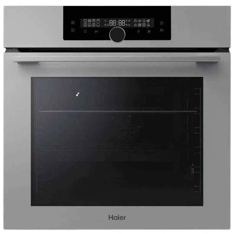 Духовой шкаф Haier HOQ-F6QSN3GG, серый, электрический, 72 л, конвекция