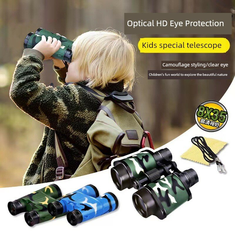 Телескоп для детей от 3 до 10 лет, камуфляжная версия для детей от 6 до 12 лет, специальная развивающая игрушка для