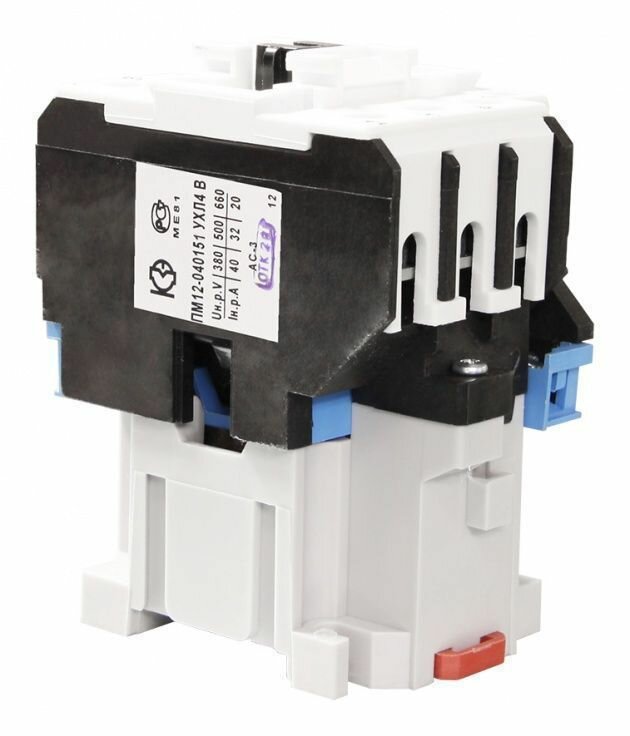 Контактор электромагнитный кзэа УХЛ4, IP20, В, 220 В, 1 контакт, монтаж на DIN-рейку
