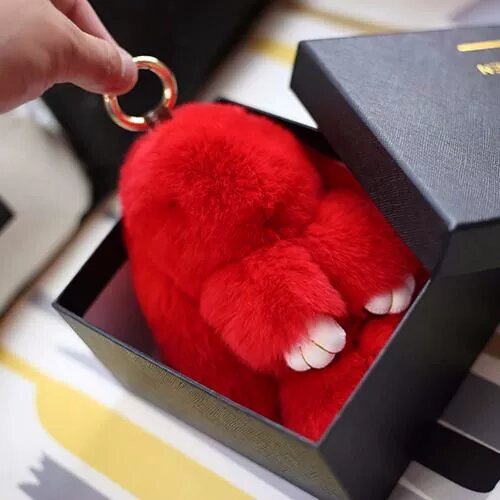 Натуральный плюшевый кролик-украшение, аксессуар из меха рекс-кролика, плюшевый кулон для телефона, сумки, рюкзака,