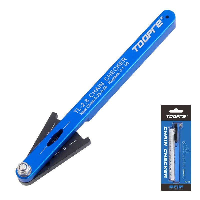 Измеритель износа цепи TOOPRE, для цепей 1-12 скоростных, алюминевый, черно-синий