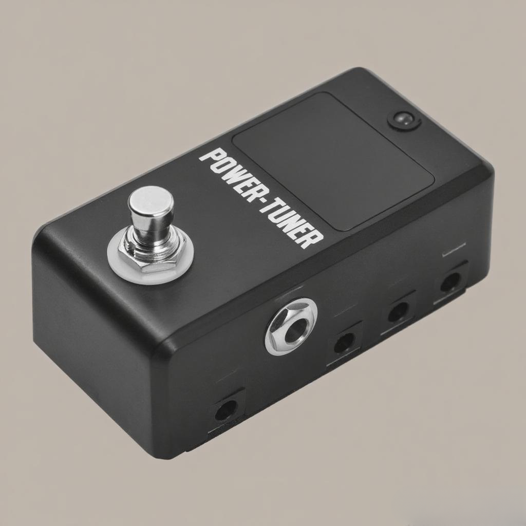 Тюнер педаль True Bypass с индикацией LED 12Hz-4186Hz для электрогитары DC 12V 1/4 дюйм Mono 8-канальный выход питания защита от короткого замыкания черный 1 шт тюнер педаль 1 шт адаптер 12V 10 шт кабелей 1 шт инструкция