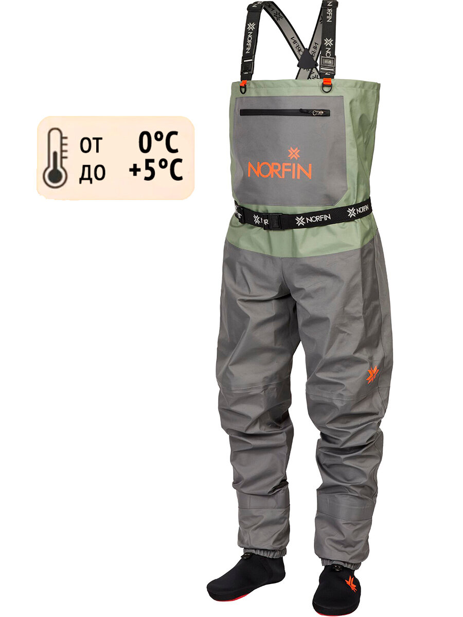 Полукомбинезон забродный Norfin PILOT STOCKINGFOOT 2 р. LL/мужской