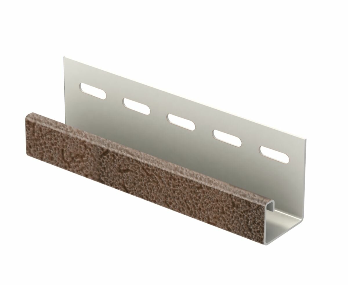 Ю-пласт J-планка (j-профиль), Стоун-хаус клинкер балтик магма, 1 шт