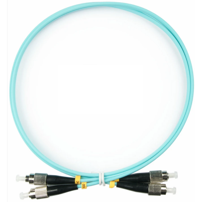 FOP-50-FC-FC-1m Кабель патч-корд волоконно-оптический Cabeus duplex FC-FC 50/125 mm OM3 1м LSZH